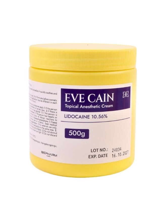 J-CAIN CREAM (LIDOCAINE 10.56%), 500g - Aesthetic-Essentials| United ...